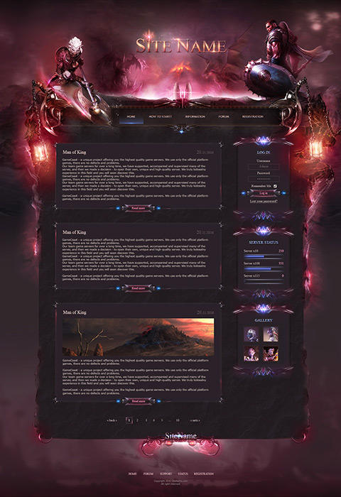 Metin2 Game Website Templates and best Ui-Sets | Templstock.com